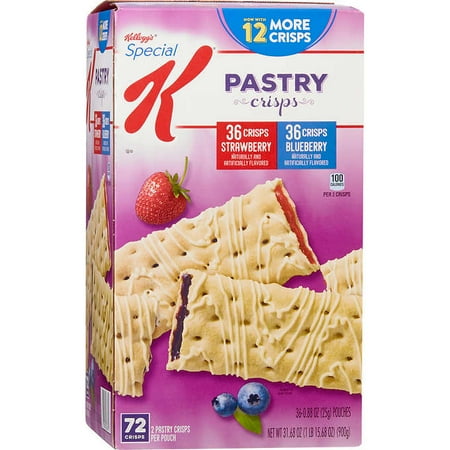Kellogg's Special K Pastry Crisps, Variety, 0.88 oz, 36-count - Walmart.com