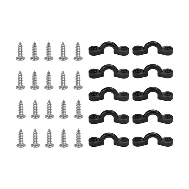 10x Kayak Pad Eye Nylon Bungee Deck Loops Tie Down Anchor Point ...