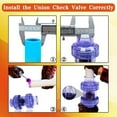 Check Valve 3/4 Inch True Union Check Valve Transparent Blue UPVC Check ...