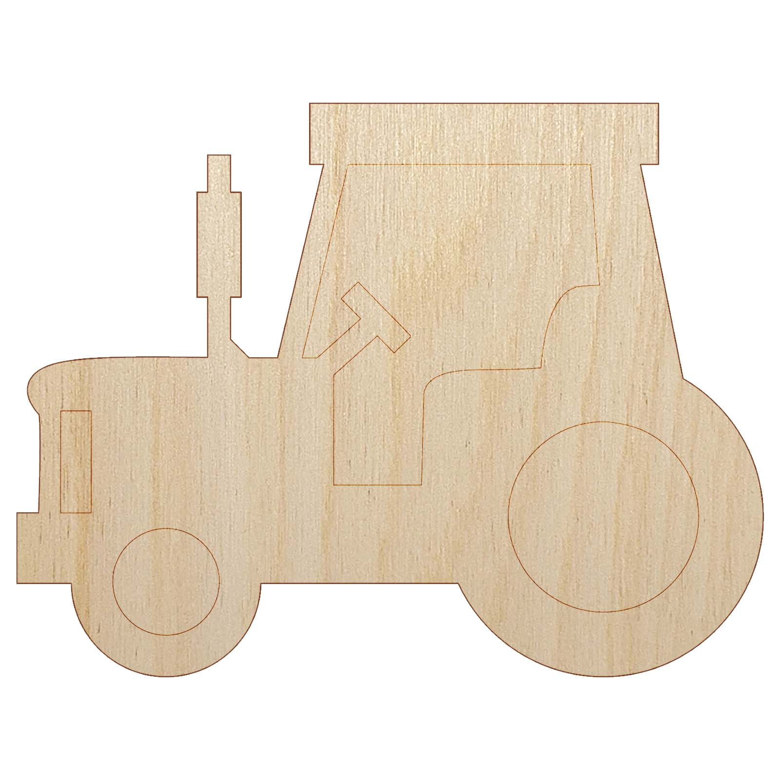 Tractor Farm Vehicle Wood Shape Unfinished Piece Cutout Craft DIY ...