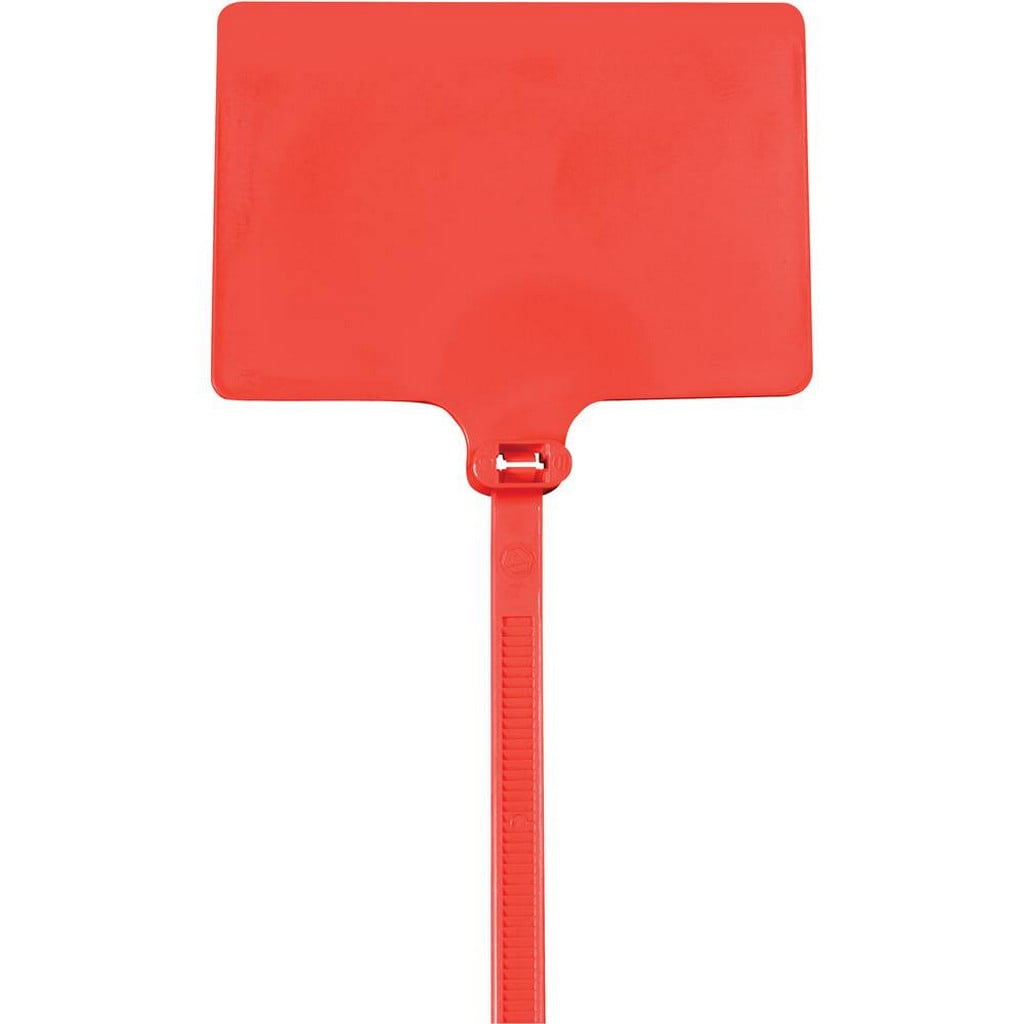 Red Extra Large Identification Cable Ties 6" 120# (100 Ties) - Walmart.com