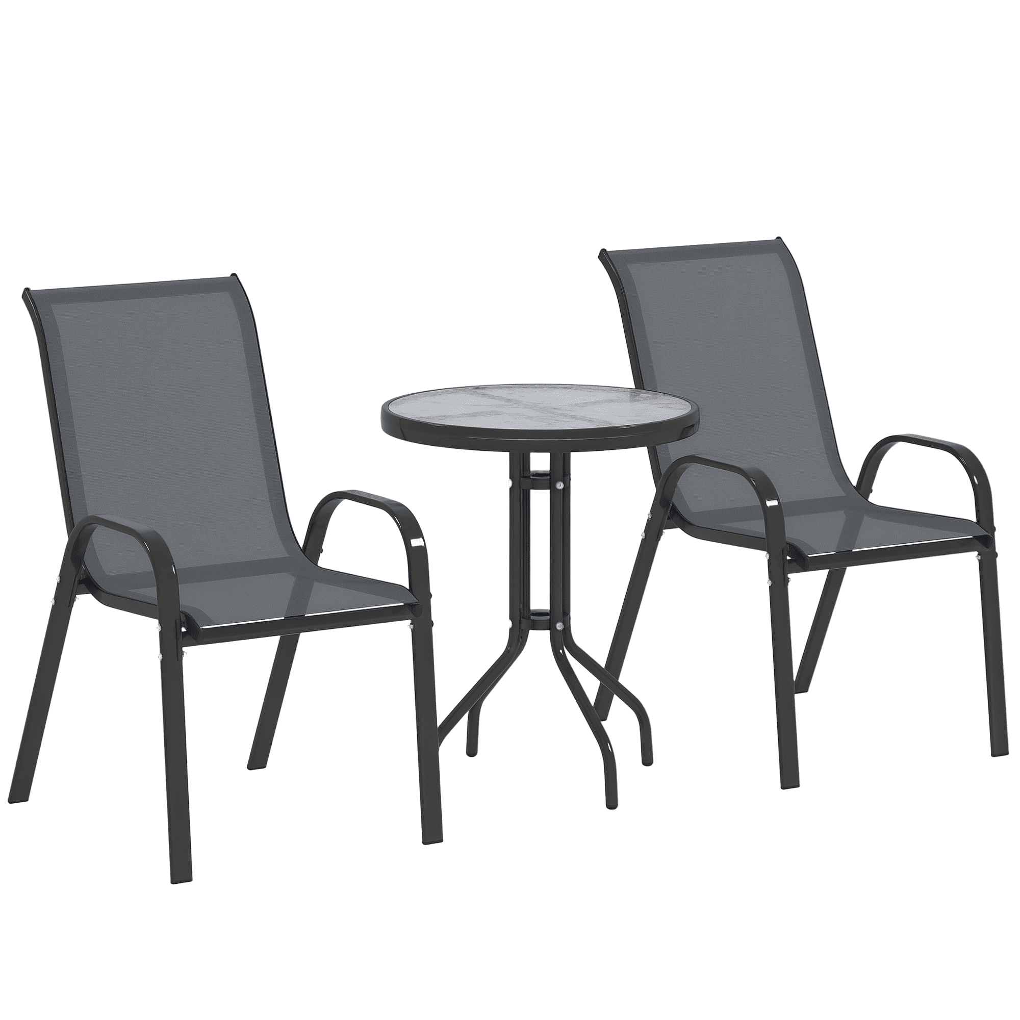 Click here for Outsunny Outdoor Bistro Set Small Patio Set W/ Sta... prices