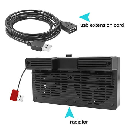 Game Console Cooling Fan USB 5V Electric Game Console Radiator Black ...