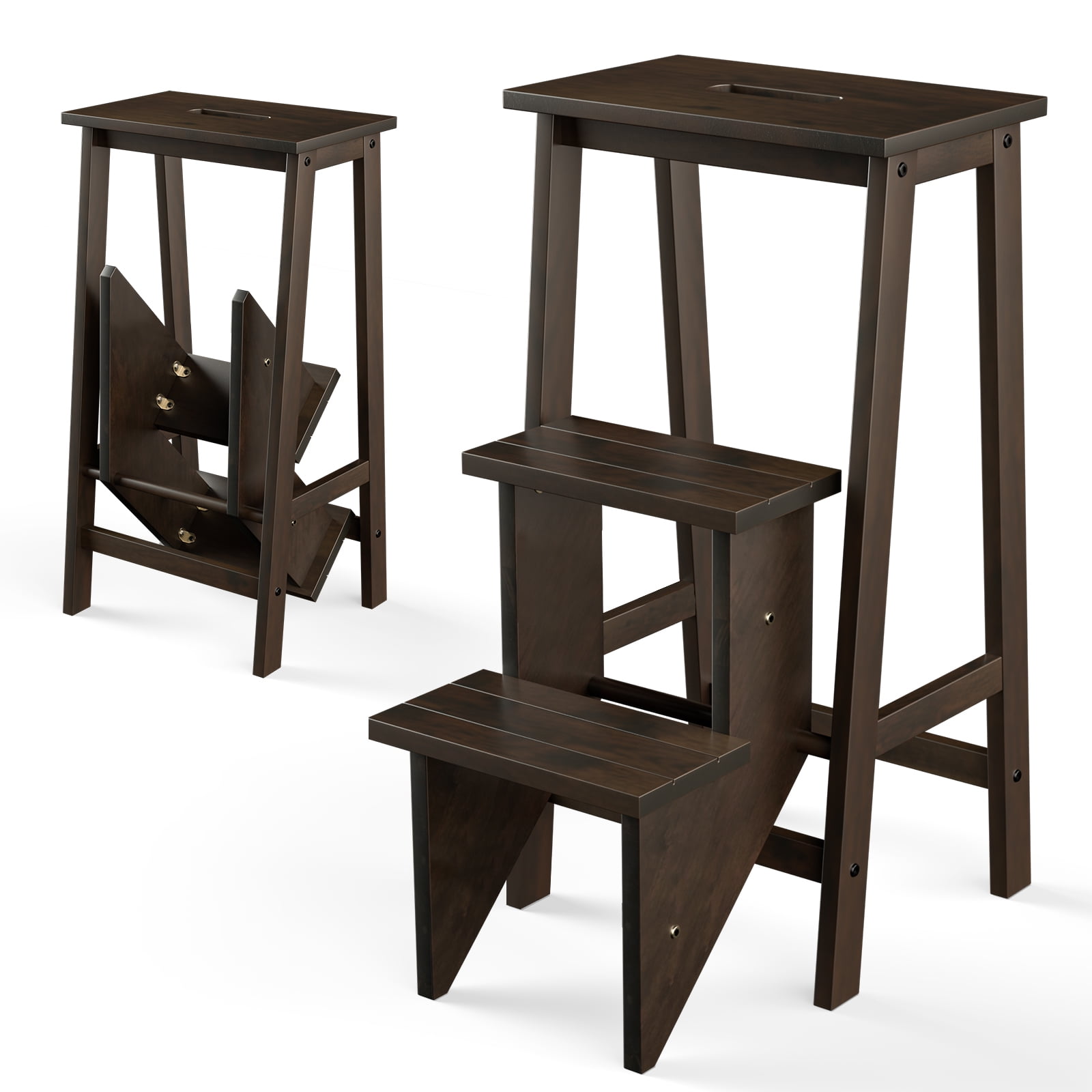 Click here for Giantex Step Folding Wooden Step Stool  Portable A... prices