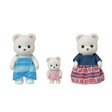 Calico Critters Cuddle Bear Family, Set of 4 Collectible Doll Figures ...