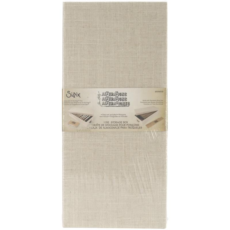 Sizzix Die Storage Box by Tim Holtz, For Sizzlits Strip and On The Edge ...