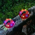 Solar Ladybug Lights, Cute LED Ladybug Lawn Ornaments & Yard Art, Metal ...
