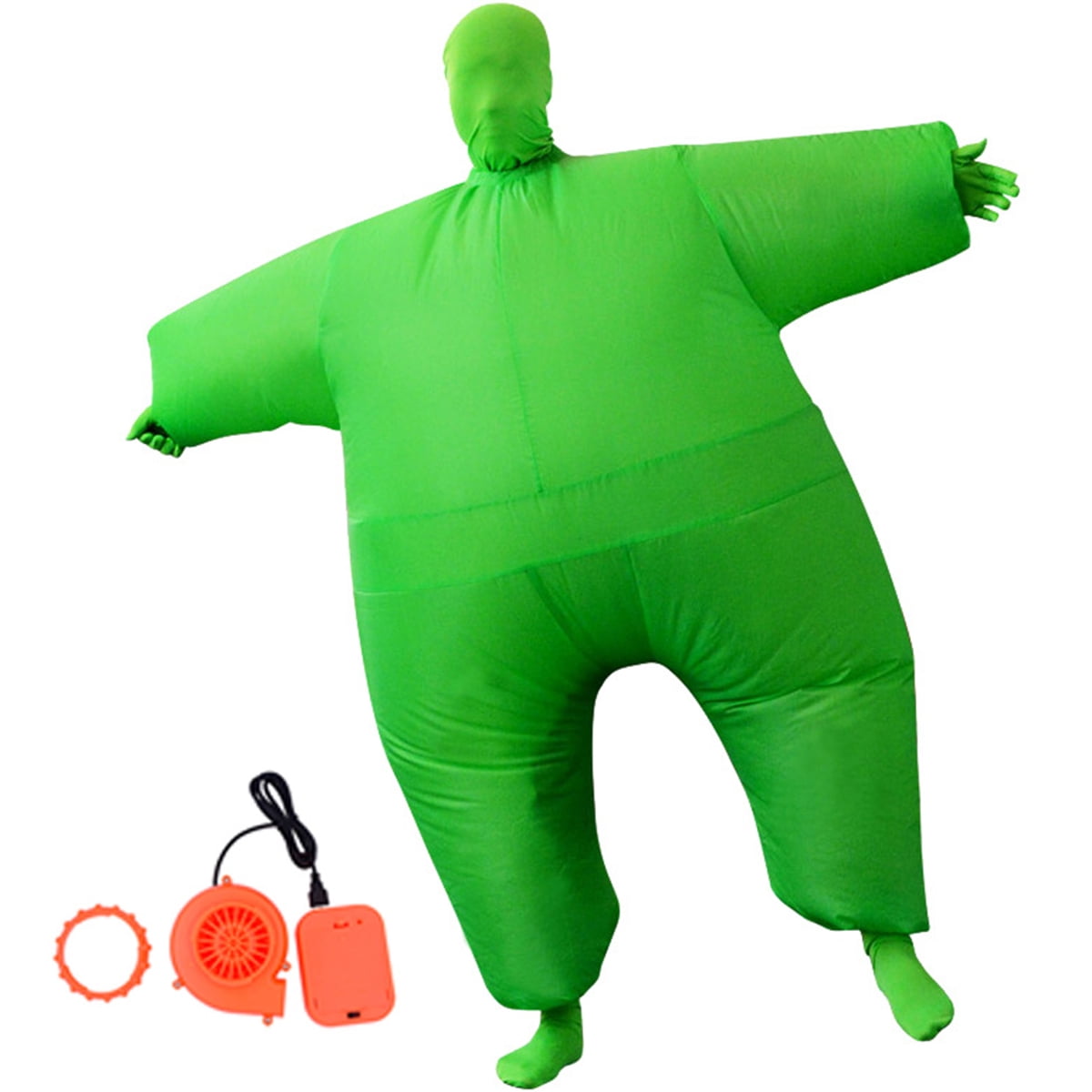 Juguetes Inflables, Traje Inflable Verde Con Ventilador Incorporado ...