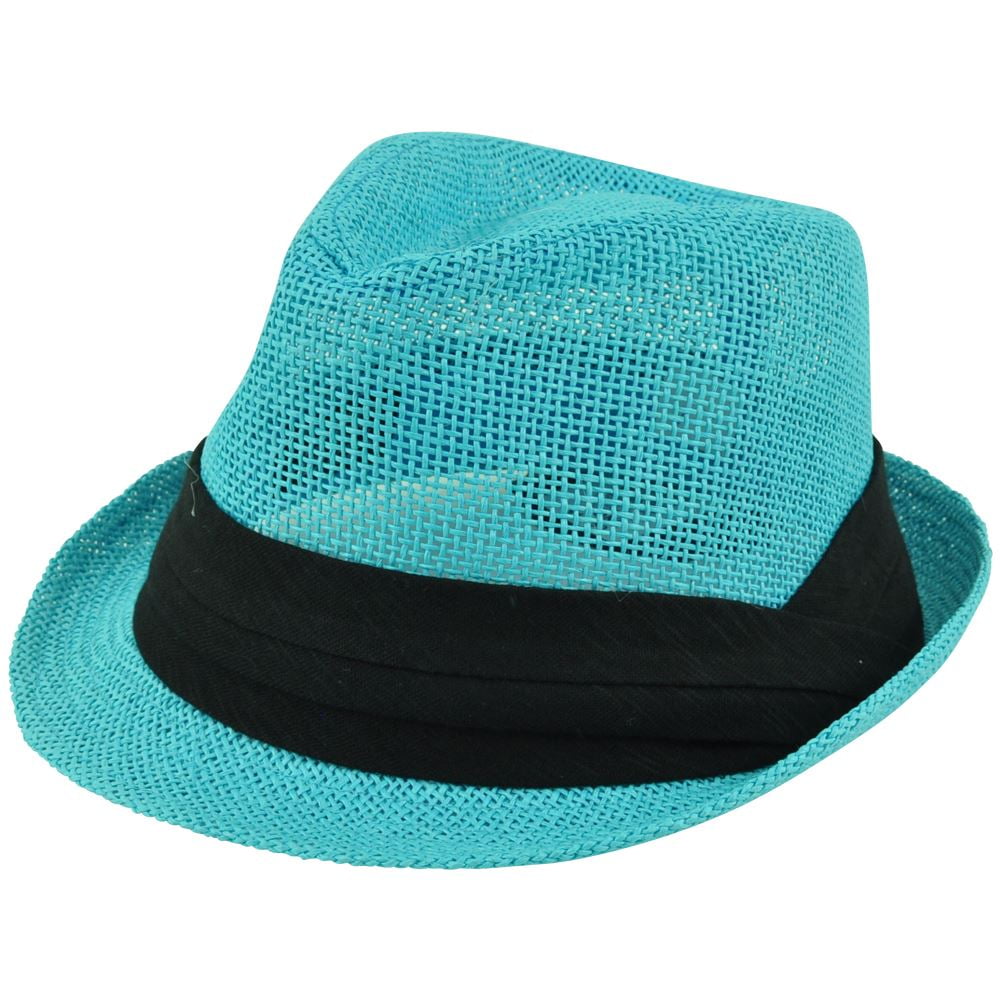 Virtis Wicker Woven Top Fedora Diamond Top Straw Brand Hat Gatsby ...
