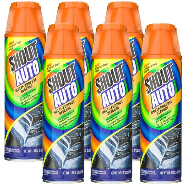 Shout Auto Multi-Purpose Interior Cleaner, Shout Stain Remover 22 oz (6 ...