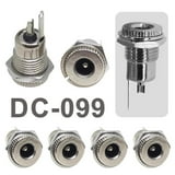 5Pcs DC099 DC Power Connector Jack Socket Female Panel Mount Connector ...