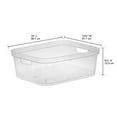 Sterilite 8-Pack Plastic 5.25 x 12 x 15 Inch Multipurpose Bulk Storage ...