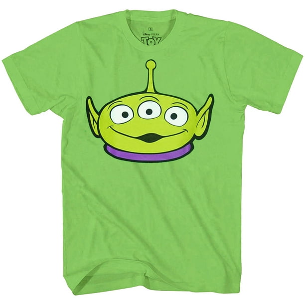 Disney Pixar - Toy Story Pizza Planet Alien Face T-Shirt - Walmart.com ...