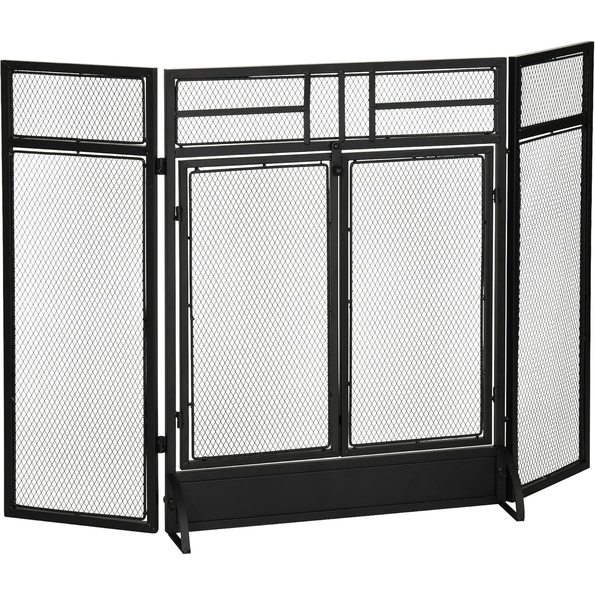 Click here for Shijiulou Homcom 3-Panel Steel Mesh Fireplace Scre... prices