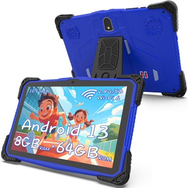 10.1'' Android 12 Kids Tablet, 32GB, WiFi, Preinstalled Apps with ...