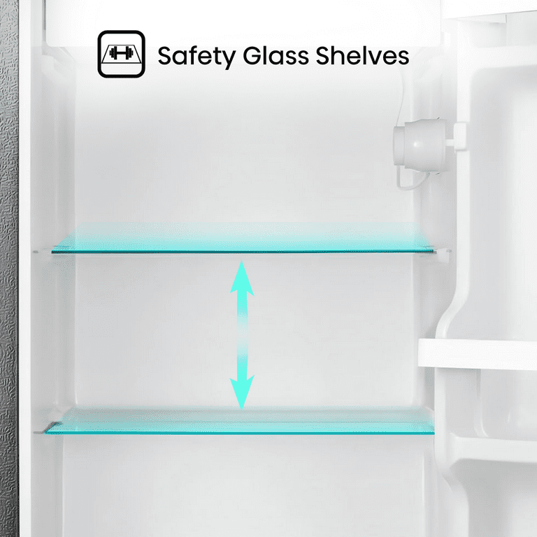 Hisense 4.4 Cu ft Single Door Mini Refrigerator 1 Year Warranty Energy Star WMS044M6XVE New