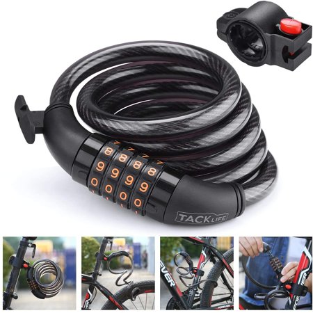 Bike Lock 4 Digit Code Combination Bicycle Lock Bicycle Security Lock ...