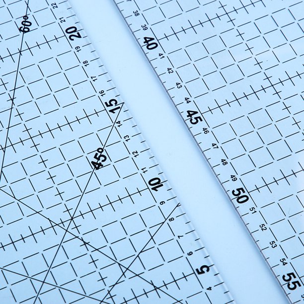 Maoww Patchwork Ruler Clear Scale Fabric Guide Dressmaking DIY Sewing ...