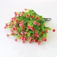 Artificial Outdoor Flowers - 2 Pack Green Shrubs for Garden & Porch ...