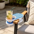 Clip On Cup Holder – Portable Beverage Clamp for Beach Chair, Desk ...