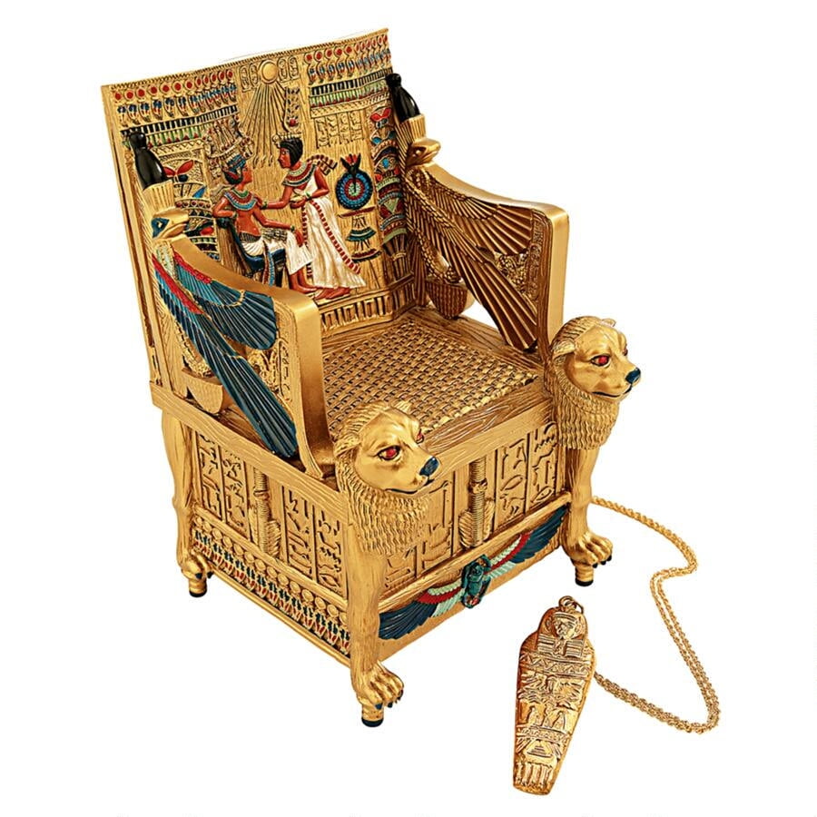 Design Toscano King Tut's Golden Throne Treasure Box - Walmart.com