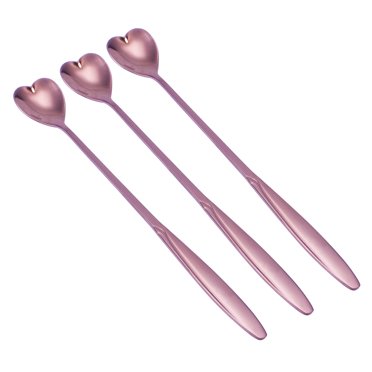 acdanc Decorative Flower Spoon Set - 8pcs Rainbow Stainless Steel ...