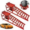 STARK USA Low Profile Car Lift Service Ramp, Single Hydraulic Repair ...