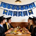 Congrats Grad Graduation Banner – Shiny Glitter Swallowtail Pennant ...