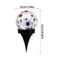 4th of July Decorative Lights Crackle Glass Star LED Globe Lights ...