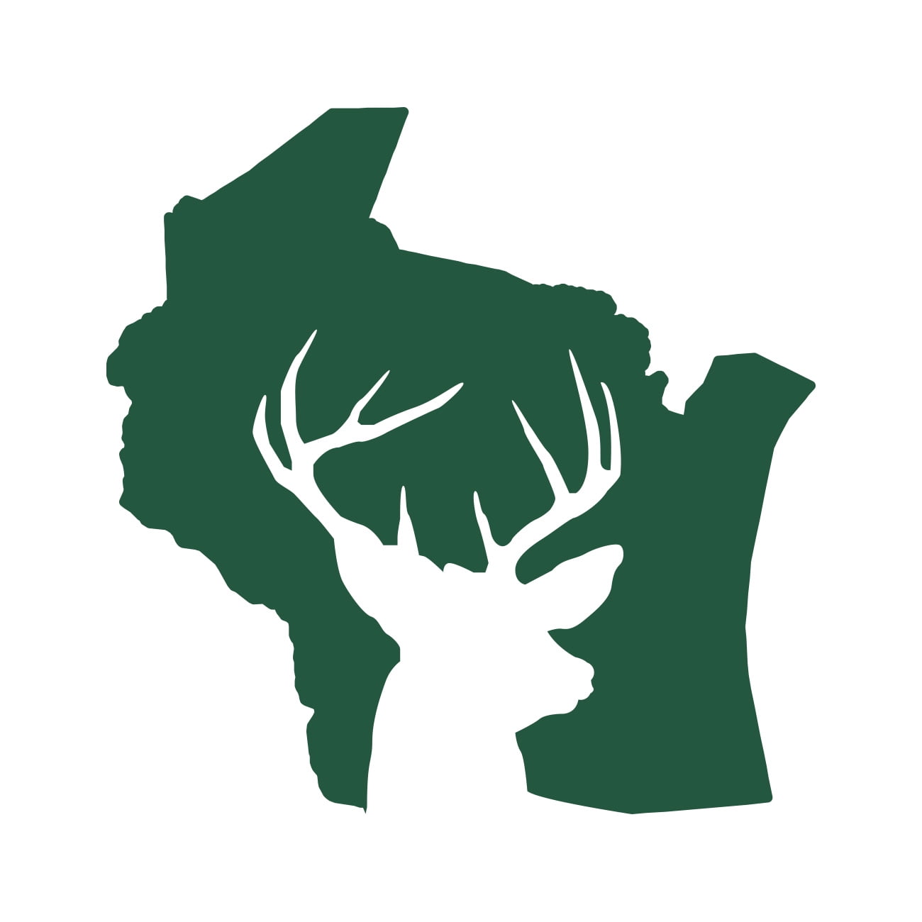 Wisconsin Deer State Sticker Decal Die Cut - Self Adhesive Vinyl ...