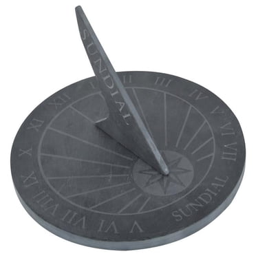 Esschert Design USA LS002 Round Slate Sundial - Walmart.com