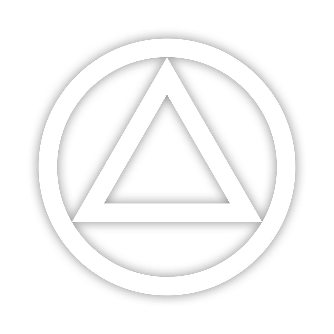 AA Alcoholics Anonymous Symbol Sticker Decal Die Cut - Self Adhesive ...