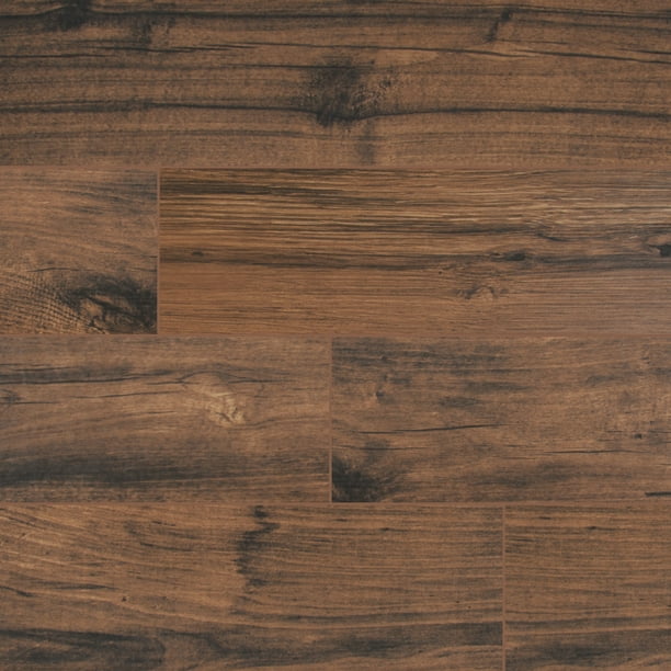 Arbor Walnut 6 in. x 36 in. Porcelain Floor and Wall Tile (15 sq. ft ...