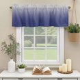 Blue Gray Valances for Windows, Gradient Valance Rod Pocket Window ...