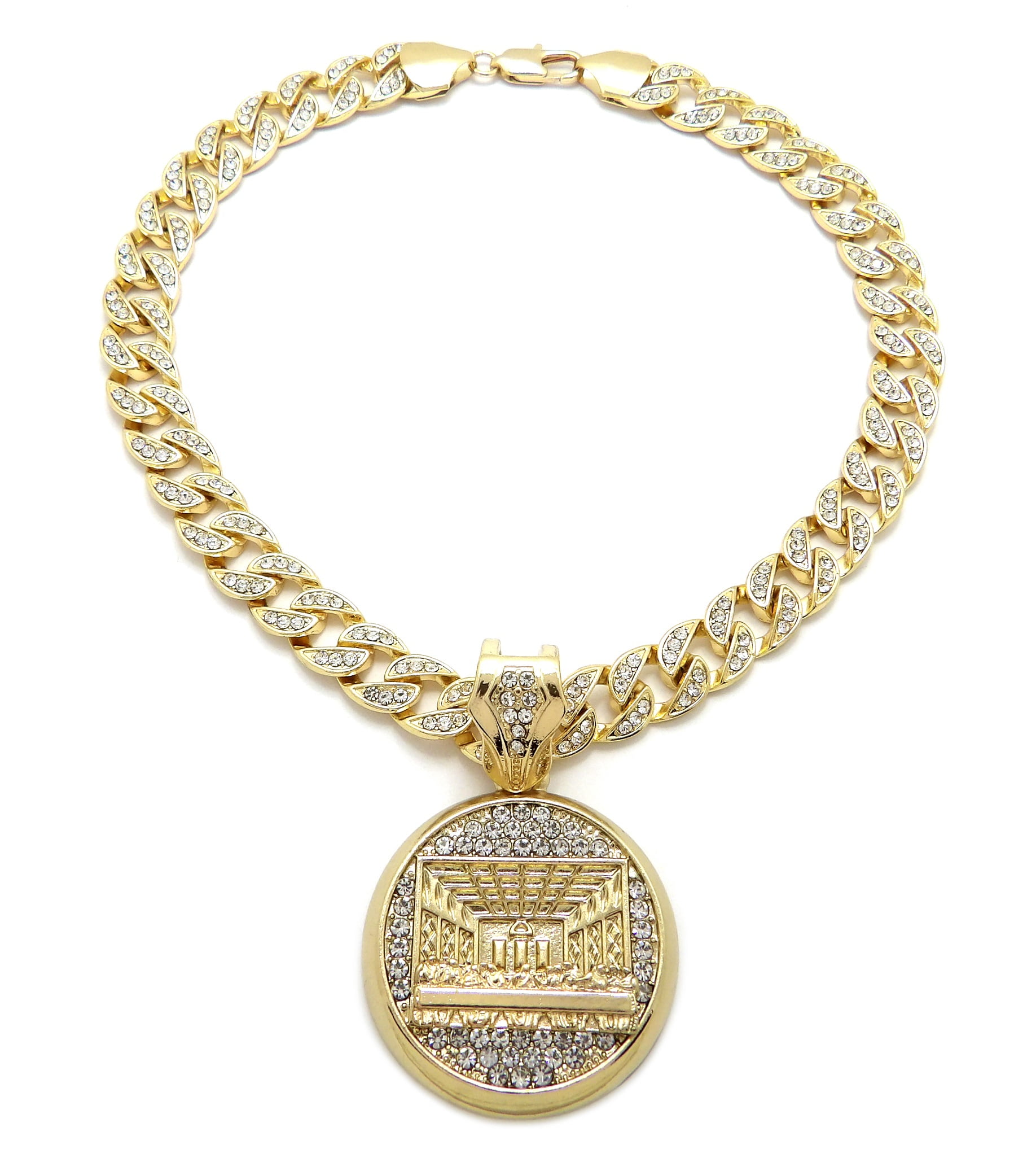 Iced Last Supper Pendant 10mm/18",20",24" Ice Bling Miami Cuban Chain ...