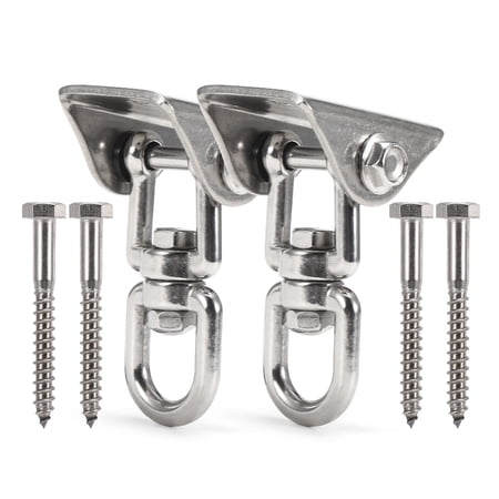 Stainless Steel Hooks 360° Swivel Swing Hanger Double Protection Design ...