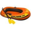 Intex Explorer 300 Inflatable 3 Person Boat with Air Pump, Oars for ...