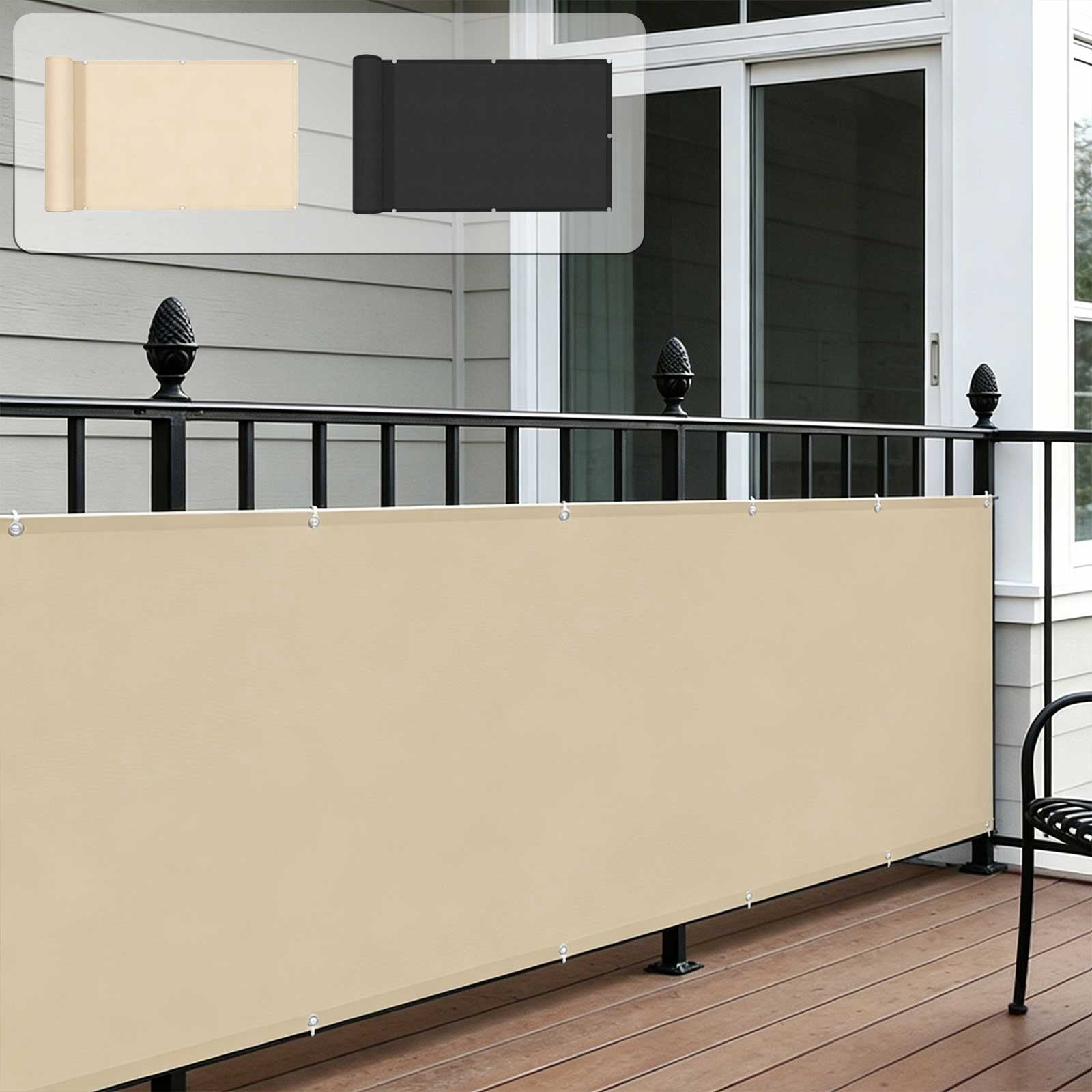MTBLYS Outdoor Waterproof Privacy Screen Balcony Fence Shade Cloth 118 ...
