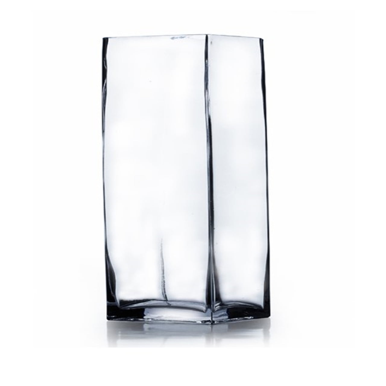 Enova Home Rectangle Shape Clear Glass Vase 4.0" W x 12.0" H - Walmart.com