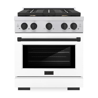 Magic Chef 24 in 4-Burner Freestanding Gas Range in White in White ...