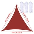 6×6×6m Large Triangle Shade Sail 21 Colors Water Resistant Outdoor ...