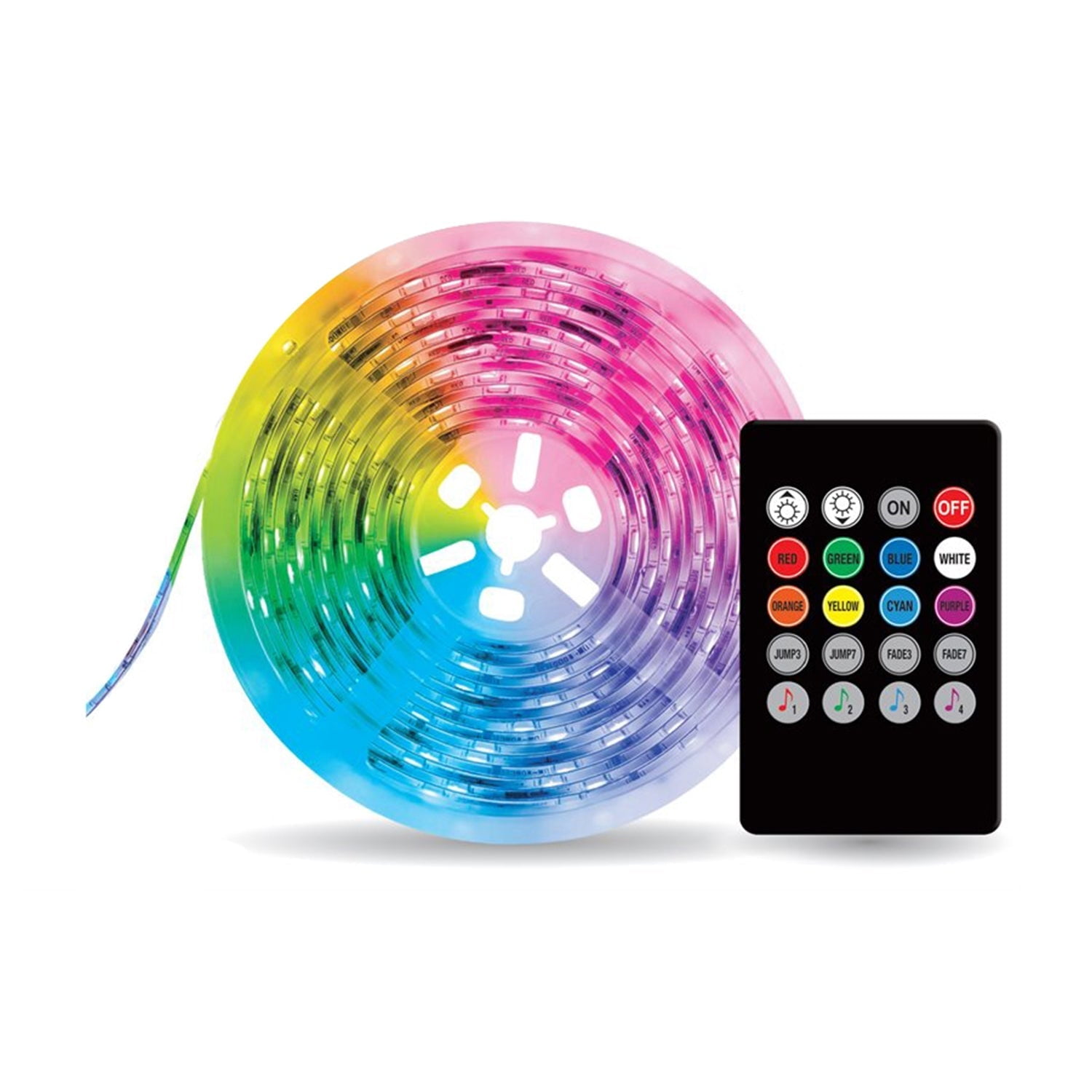 Elink - Sound Activated LED Light Strip, 16.5 Feet Long with Remote ...