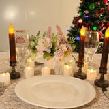 Pkeoh Taper Primitive Candles 6Pcs Real Wax Hand Dipped Battery ...