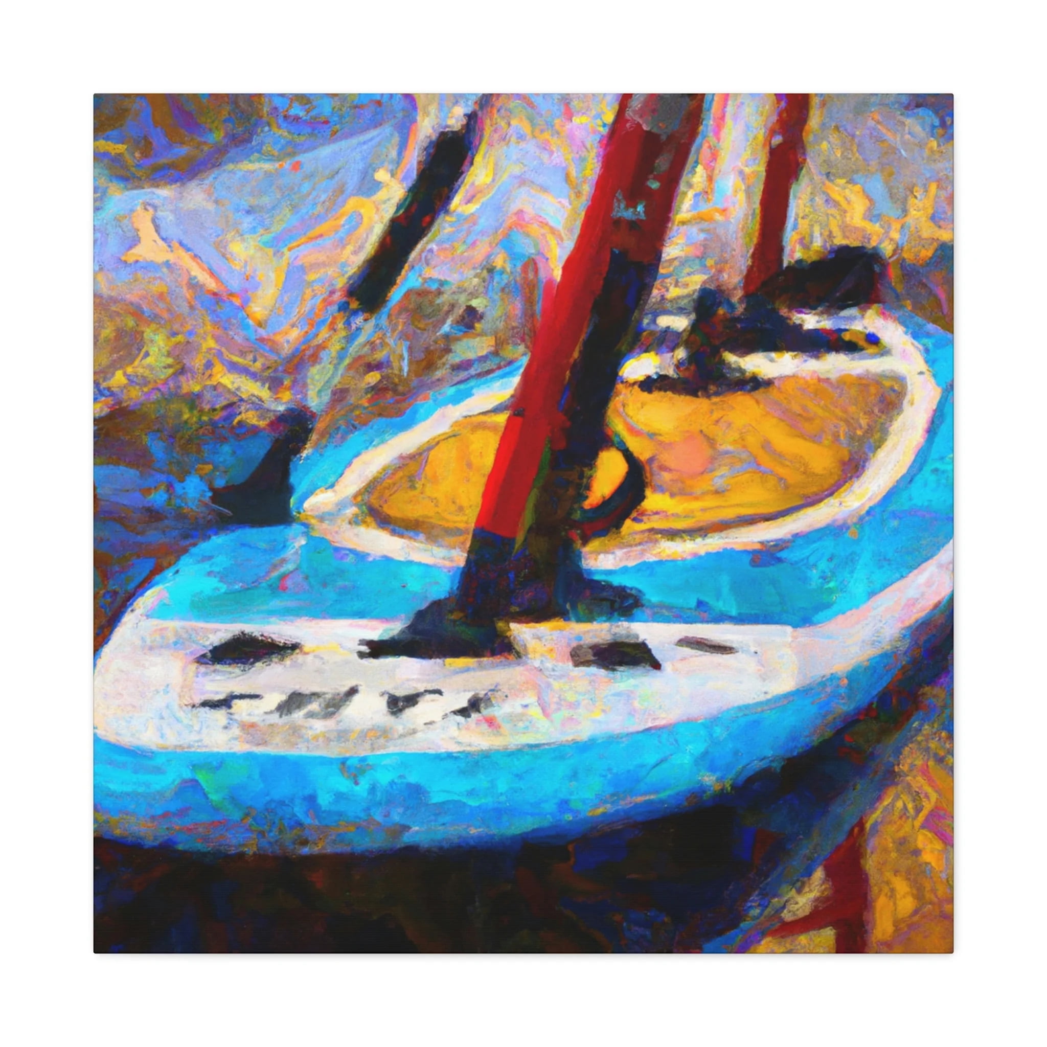 Paddle Board Placidly - Canvas - Walmart.com
