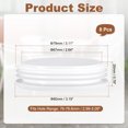Uxcell 8 Pack Plastic Hole Plug, 3 1/8" (80mm) OD PE Round Tubing End ...