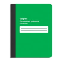 Staples Composition Notebook 7.5" x 9.75" Graph Ruled 80 Sheets Black ...