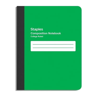 Staples Composition Notebook 7.5" x 9.75" Graph Ruled 80 Sheets Blue ...