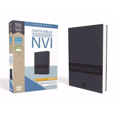 Zondervan 171536 Span-NIV Compact Thinline Bible Comfort Print, Blue ...