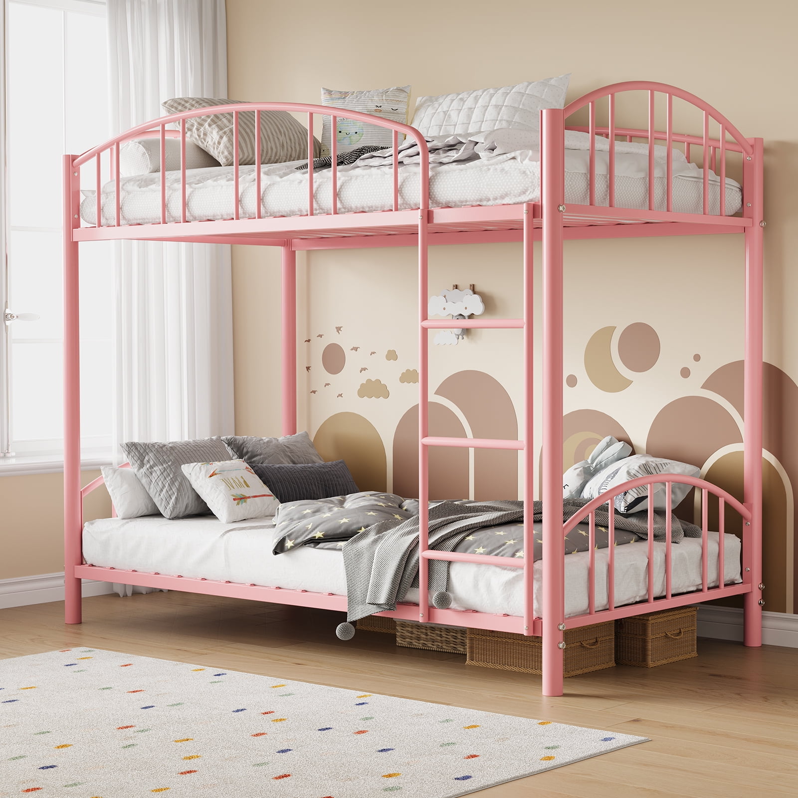 Click here for Akdsteel Metal Bunk Bed Twin Over Twin With Stairs... prices