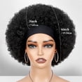 Black fluffy small curly wig daily commuting party style wig natural ...